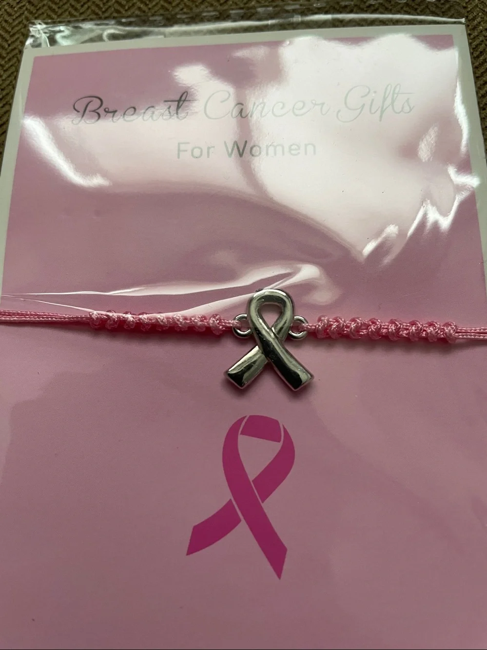 Jewelry | Pink Breast Cancer Ribbon Bracelet | Poshmark